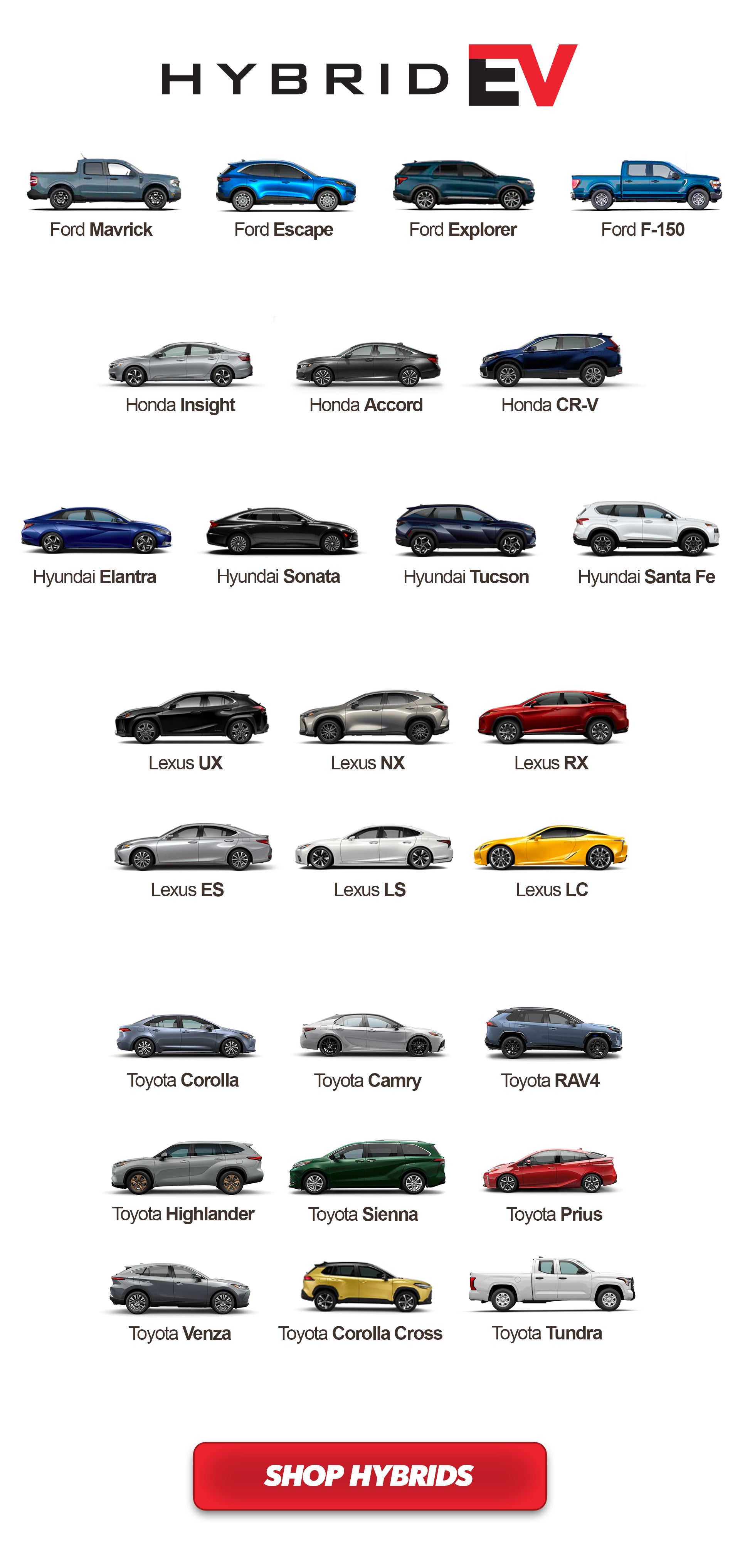 All Types Of Cars With Their Names